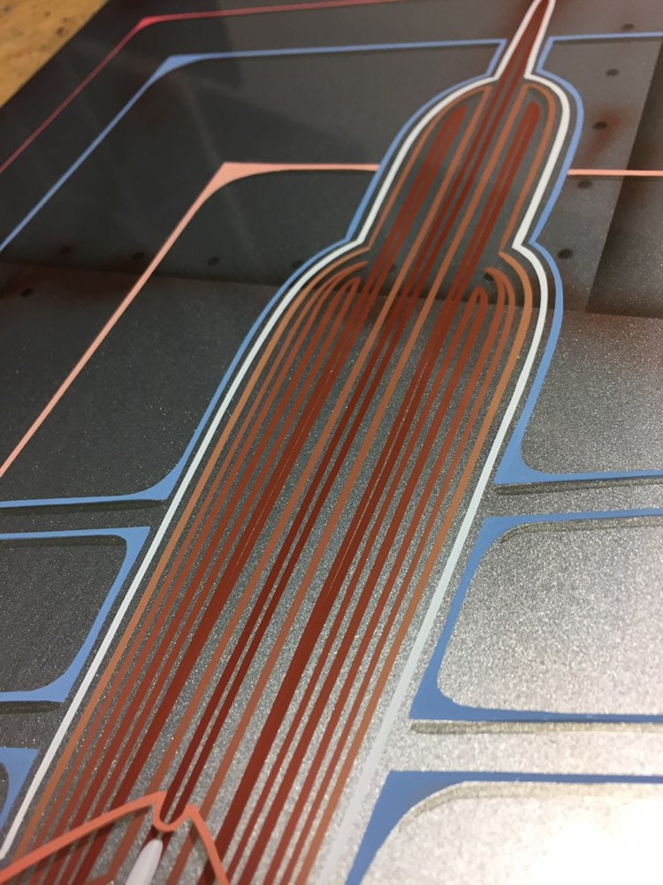 Airbrushed Faux Rusted Riveted Metal 12 x 18 on Lightweight Thin ...