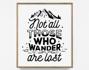 Adventure quote printable adventure quote adventure art | Etsy