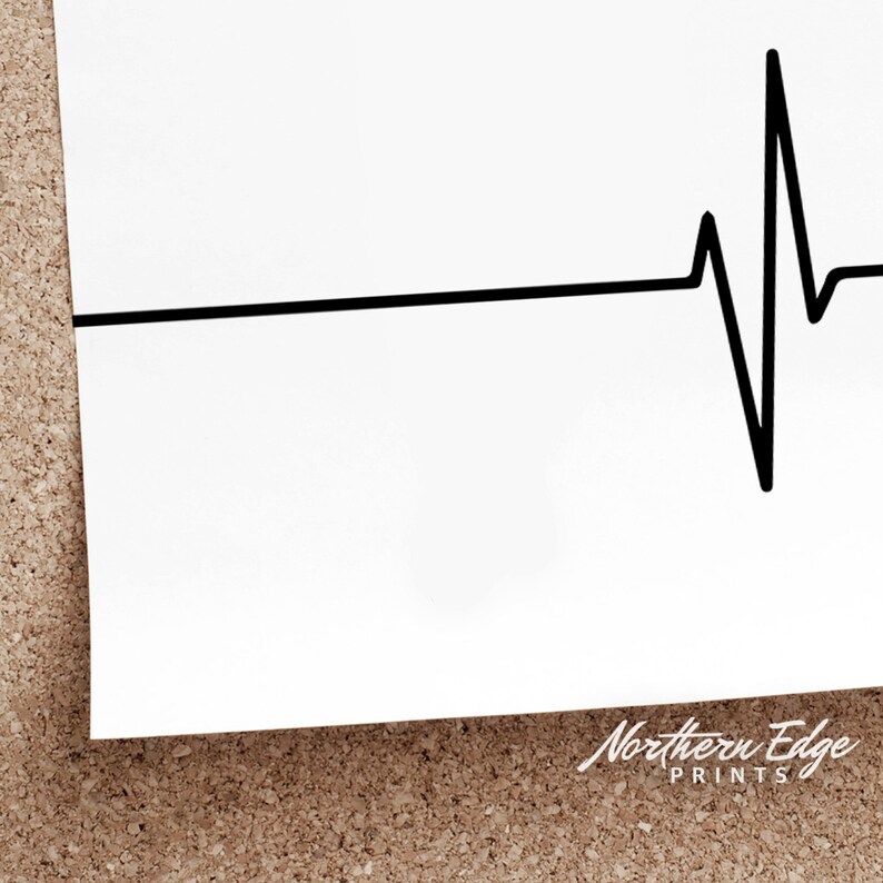 Pulse Print Pulse Art Life Print Life Art Beat Art - Etsy