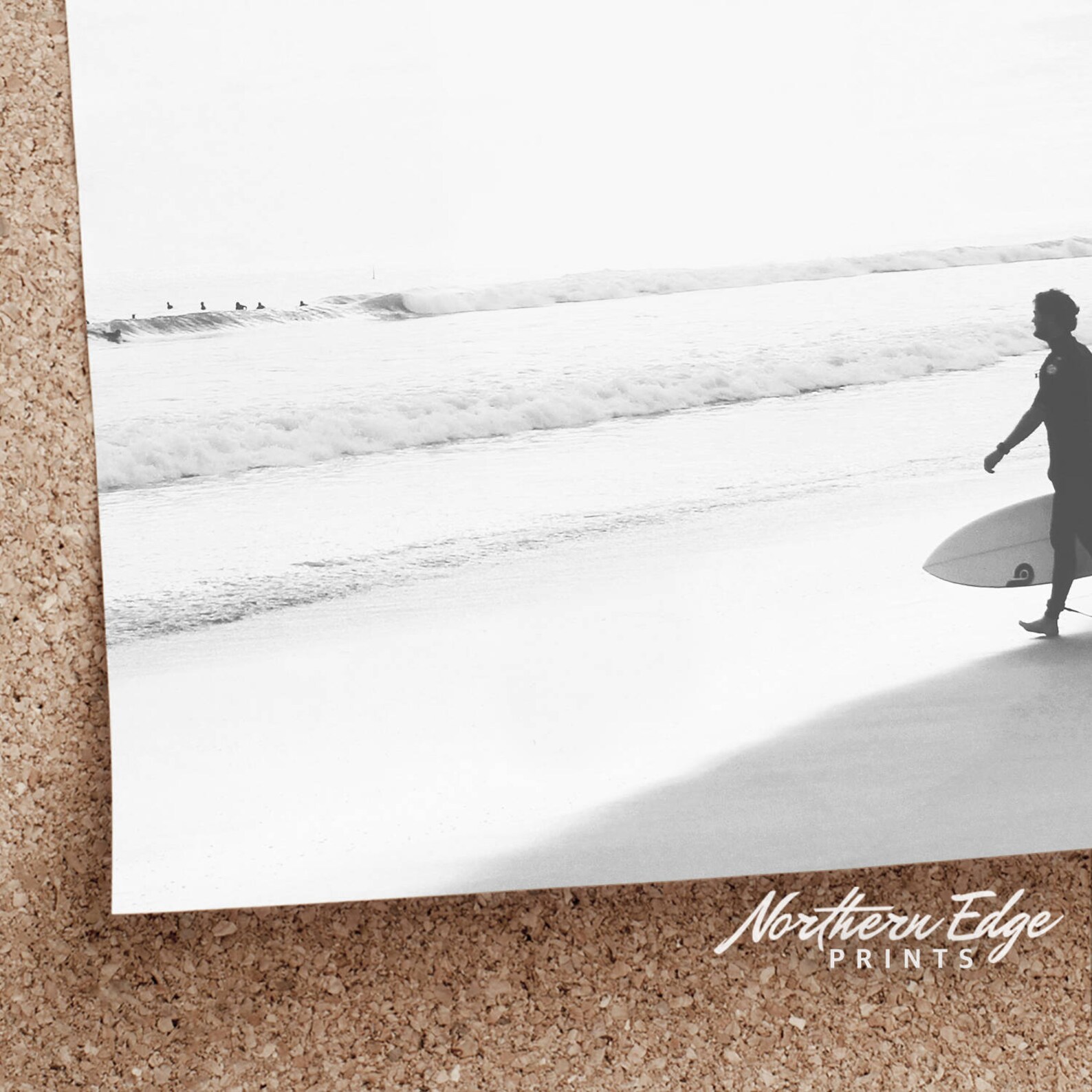 Bw Surfer Print, Surfing Decor, Black White Surf, Surfer Print, Surfing ...