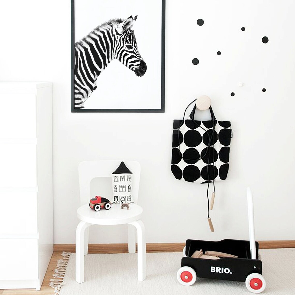 BW Baby Zebra Printable Zebra Art Zoo Animal Nursery Art | Etsy