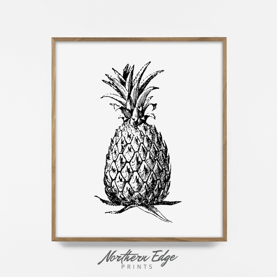 Pineapple, Printable, Print, Posters, Wall Art, Wall Décor, Artistic ...