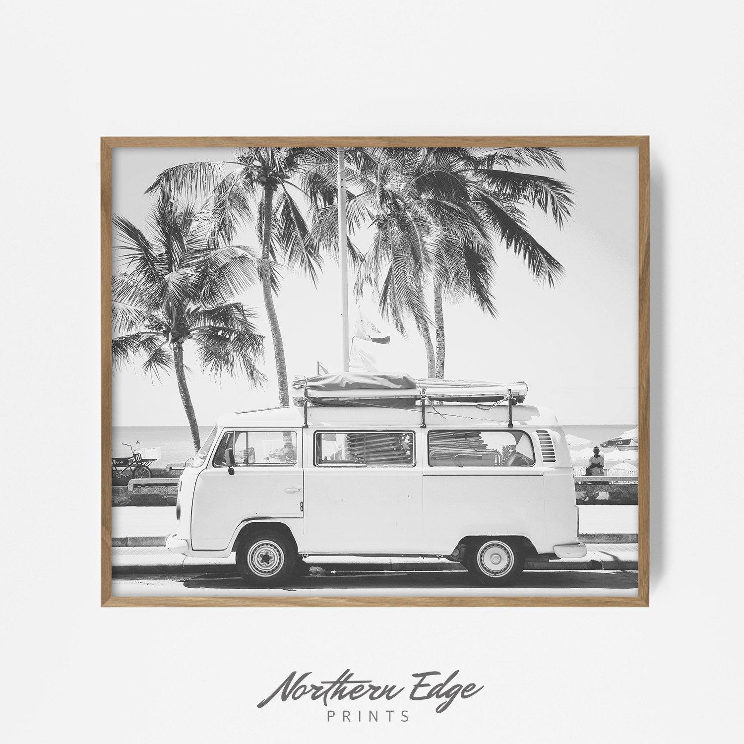 Bus Print Retro Photo Vw Bus Art Boho Wall Art Vintage | Etsy