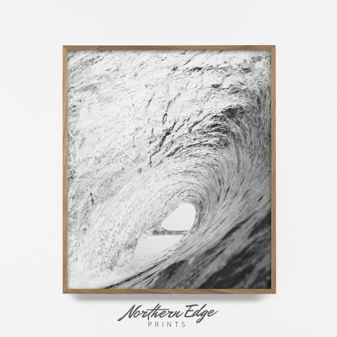 Wave Print, Wave Curl Print, Wave Art, Curl Print, Surf Art, Surf Print ...