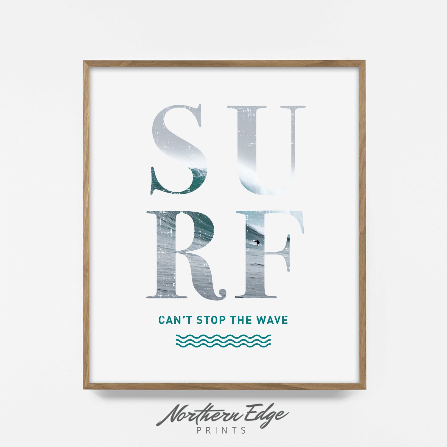 Surf Quote Print Inspirational Surfing Quote Surfing Décor | Etsy