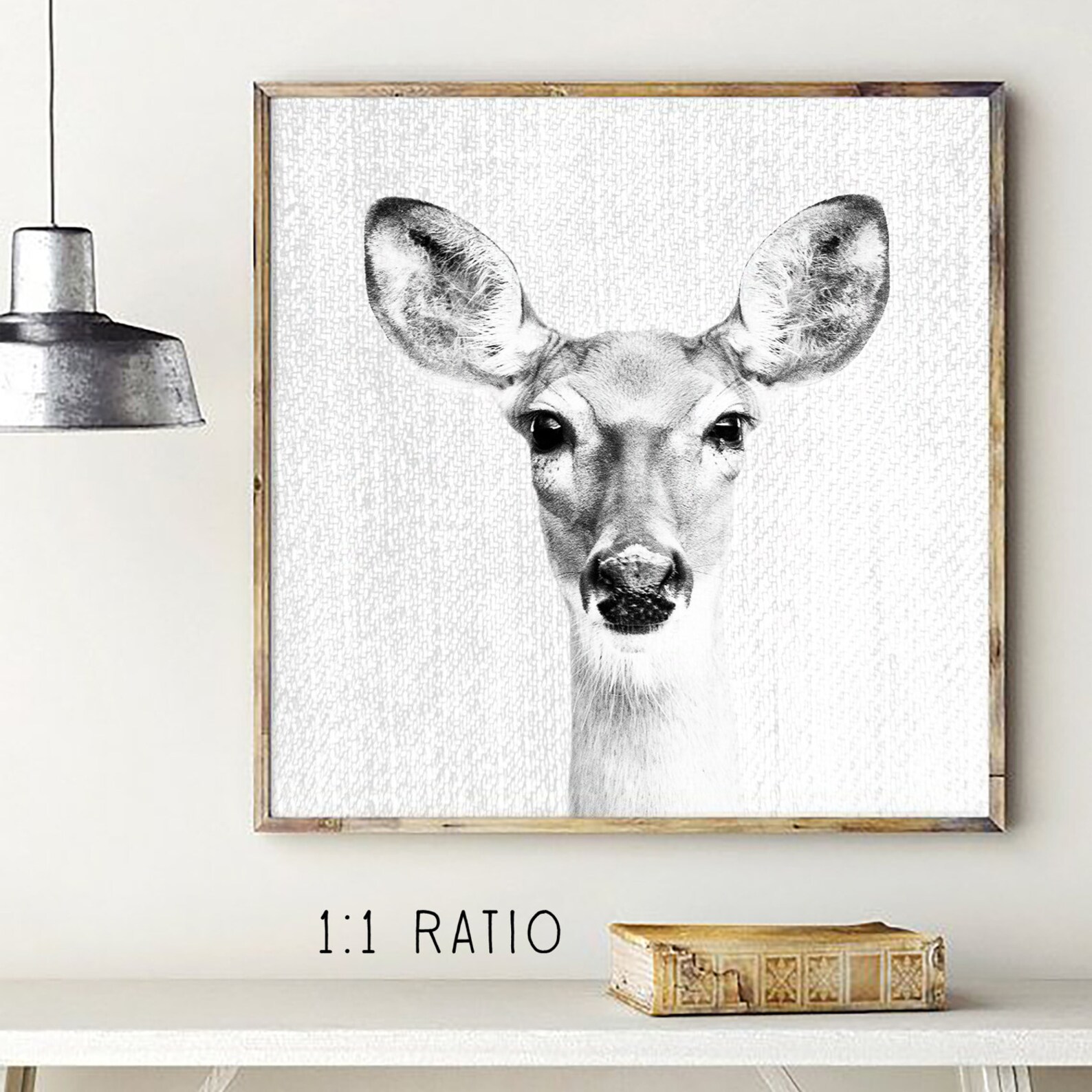 Deer print deer art doe art doe print forest animal print | Etsy