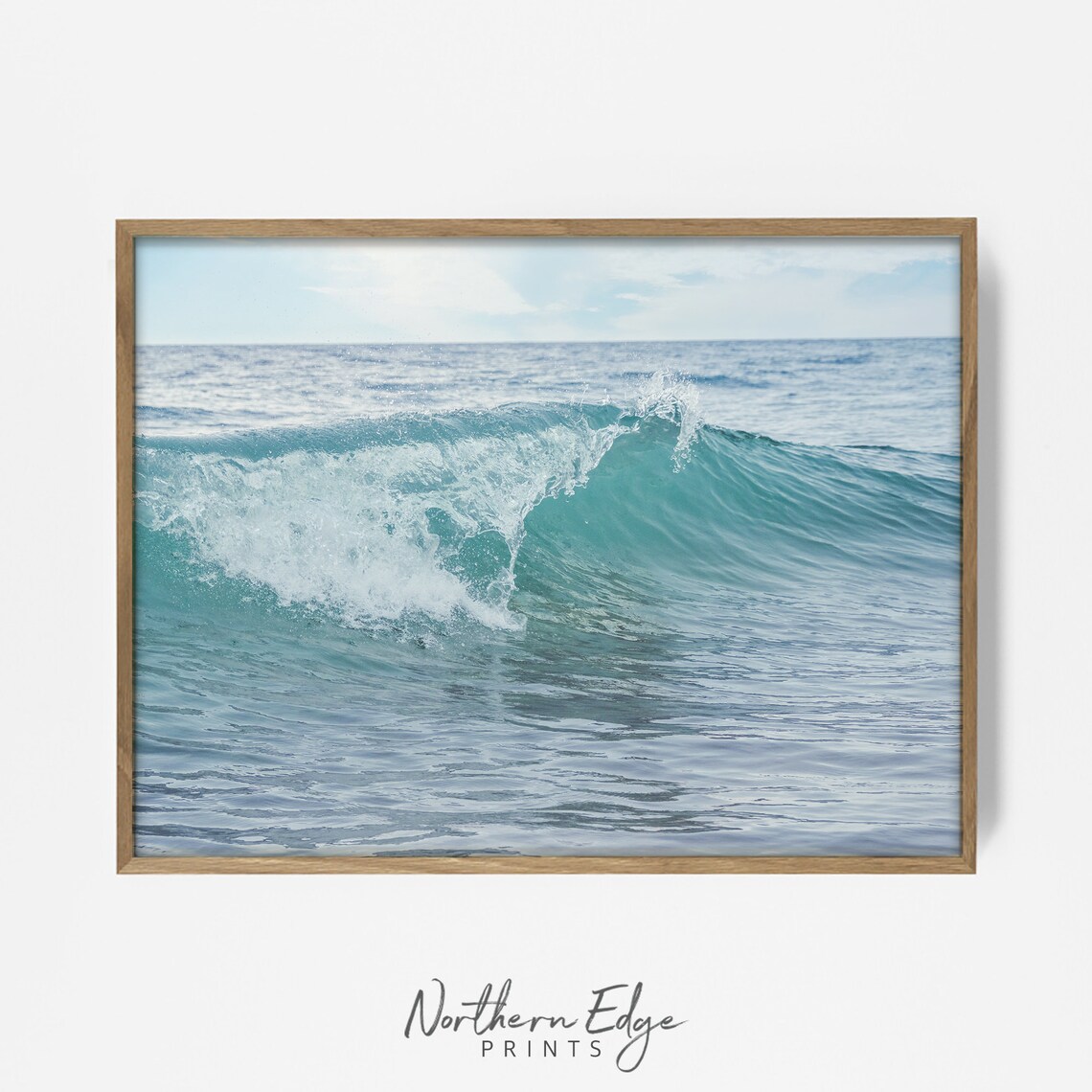 Ocean Waves Printable Photography Coastal Print Colorful | Etsy