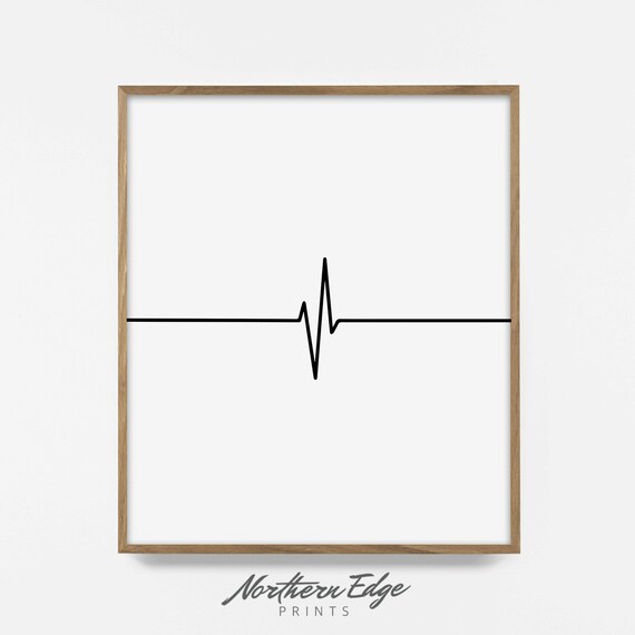 Pulse Print Pulse Art Life Print Life Art Beat Art - Etsy