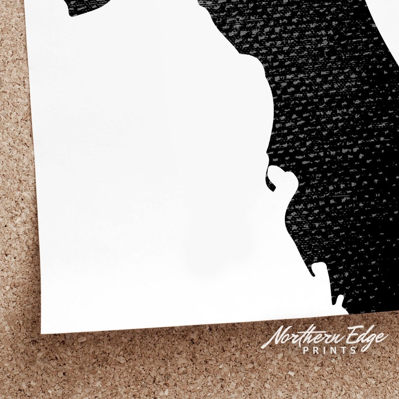 Florida Map Printable Art United States Print Printable US - Etsy