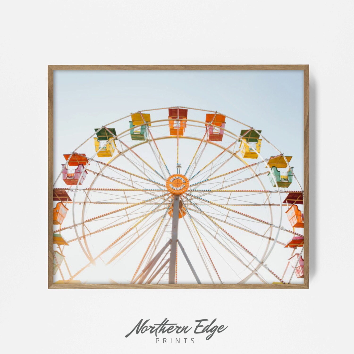 Ferris Wheel Print Ferris Wheel Decor Minimalist Poster | Etsy