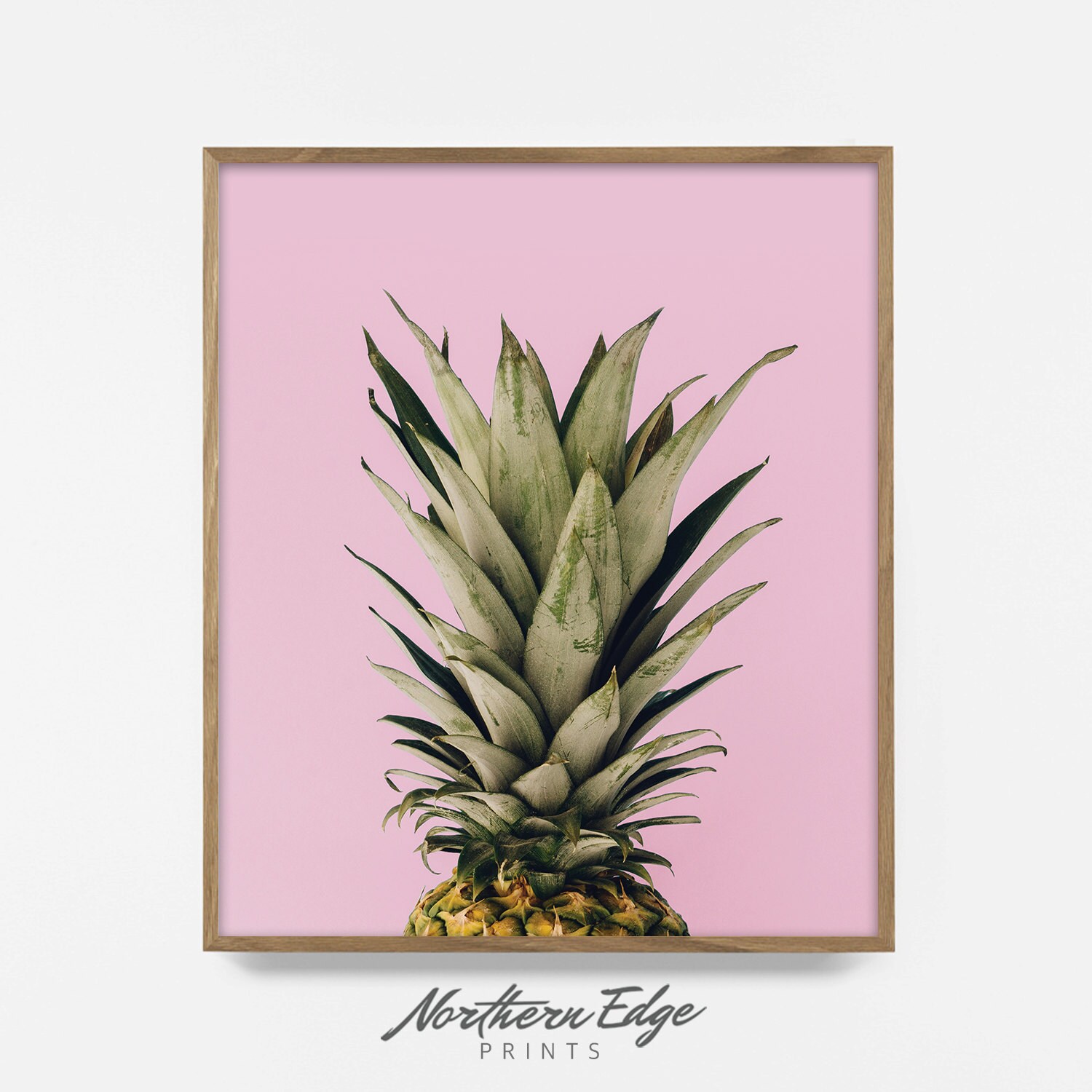 Printable Pineapple Tropical Print Wall Art Decor Colorful | Etsy