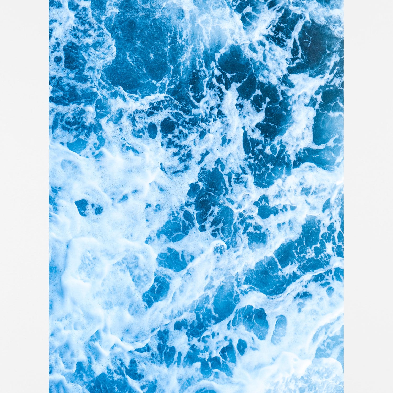 Blue Sea Foam Sea Foam Print Printable Ocean Art Wall | Etsy