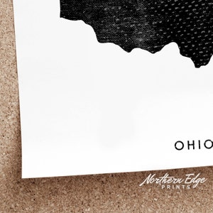 Ohio Map, Printable Art, United States Print, Printable US, Loft Style ...