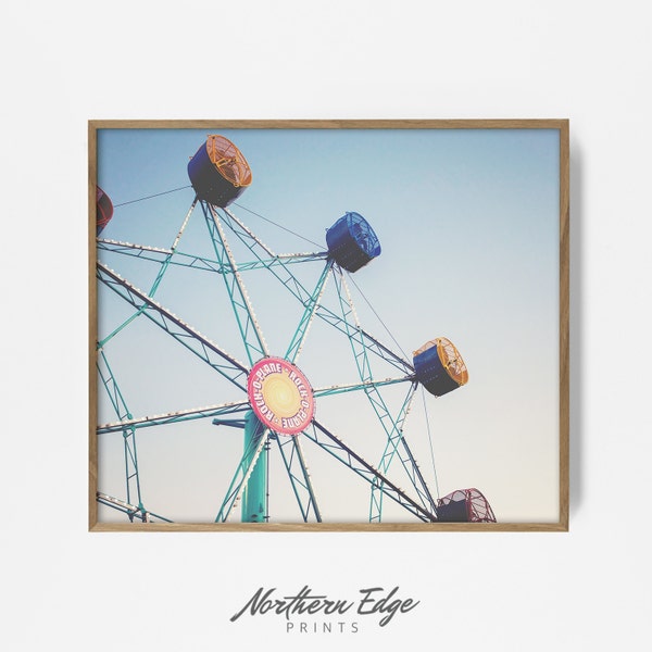 Ferris Wheel Print - Etsy