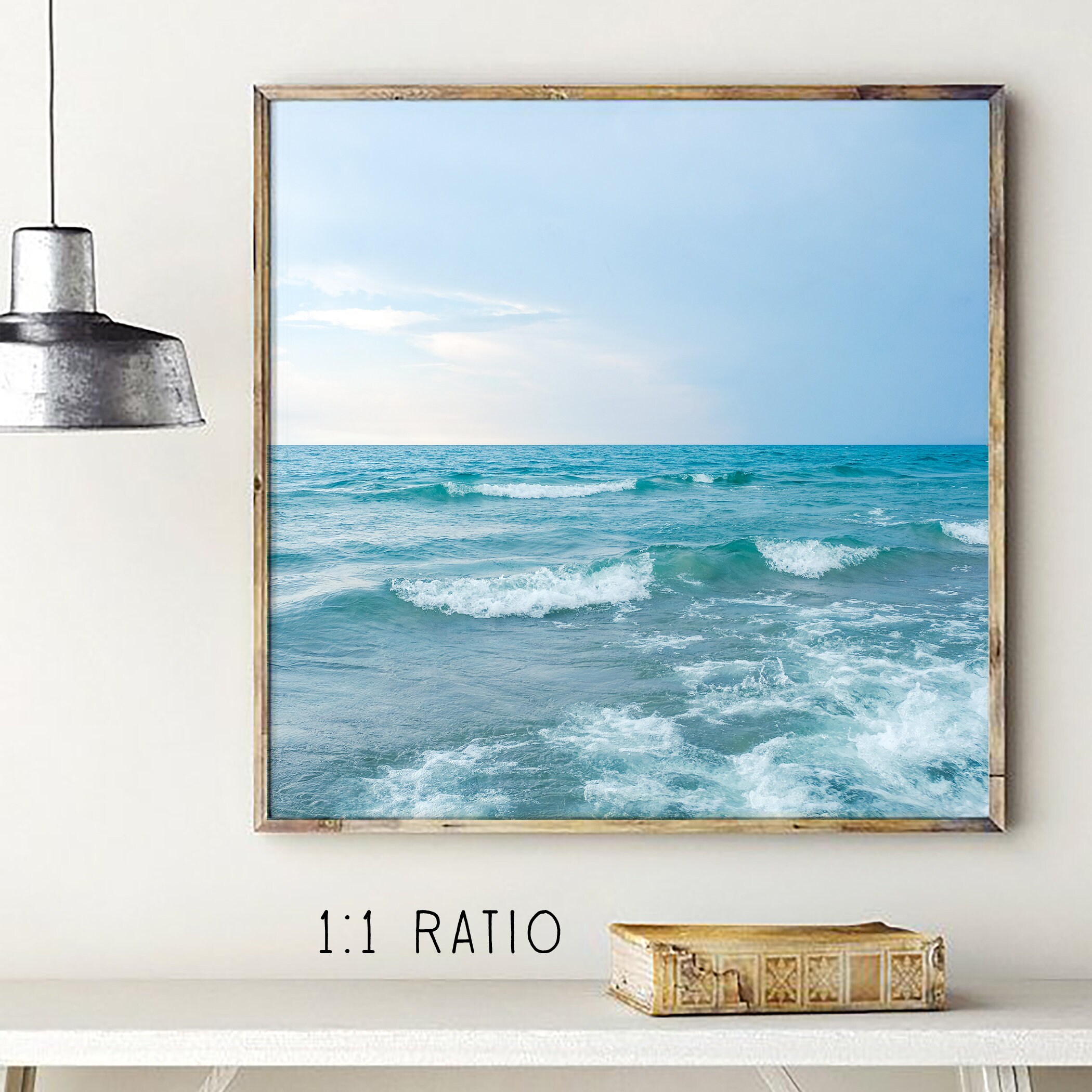 Ocean Storm Print Beach Wave Print Beach Decor Beach Art | Etsy