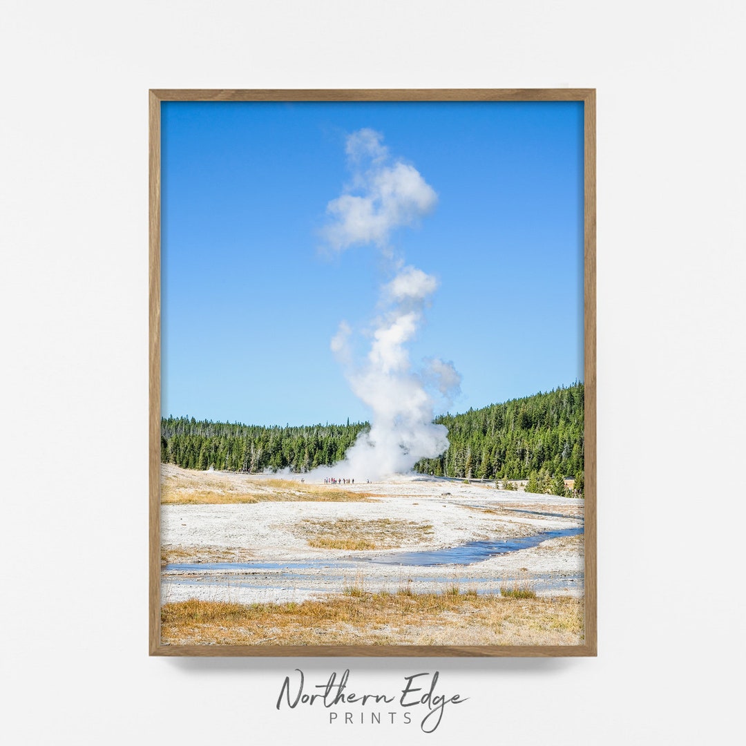 Yellowstone National Park Print, National Park Decor, Travel Wall Art ...