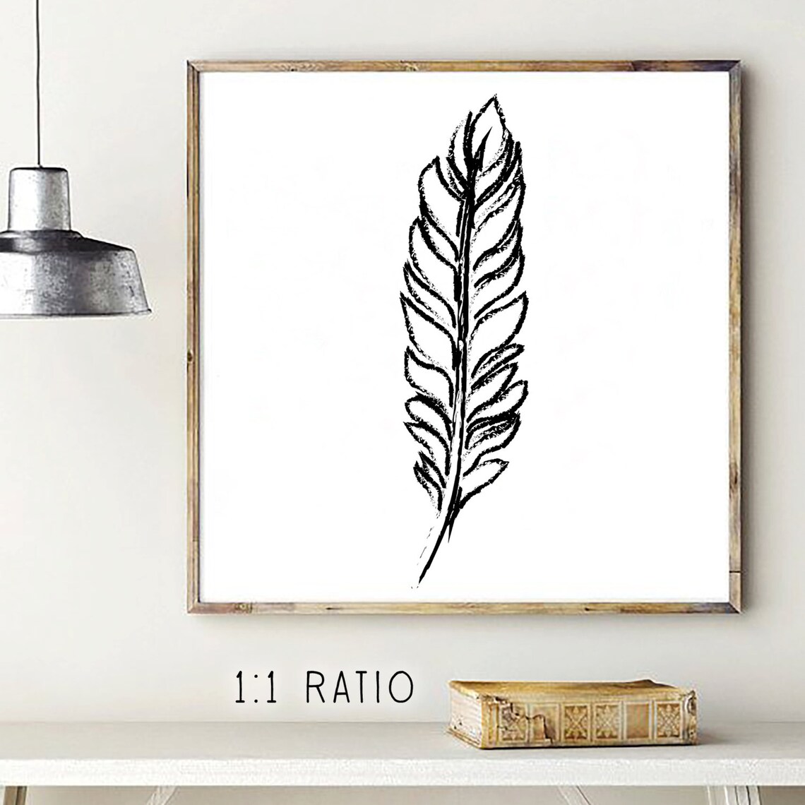 Feather Print Printable Feather Poster Boho Print Boho Art - Etsy