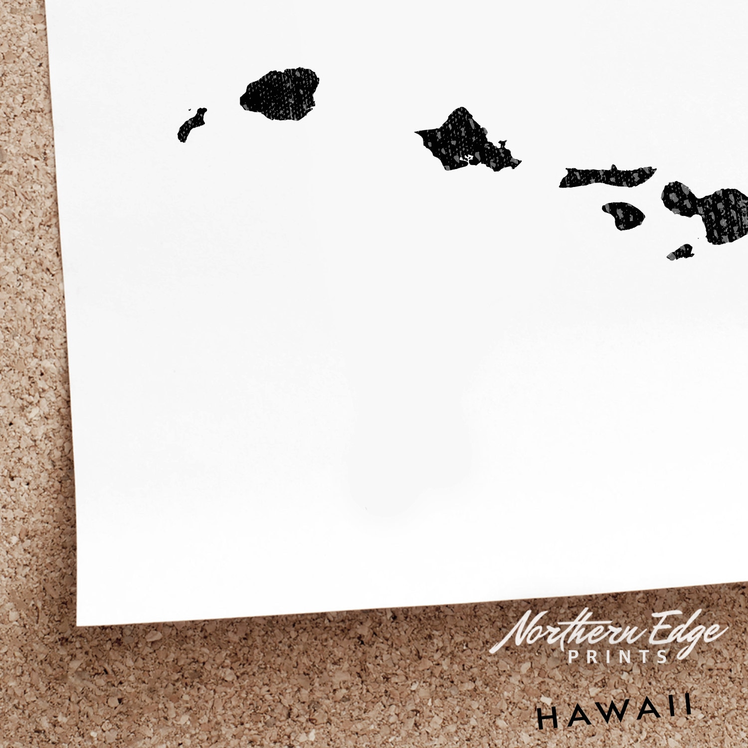 Hawaii Map Print Printable Hawaii Art Hawaiian Island Map - Etsy