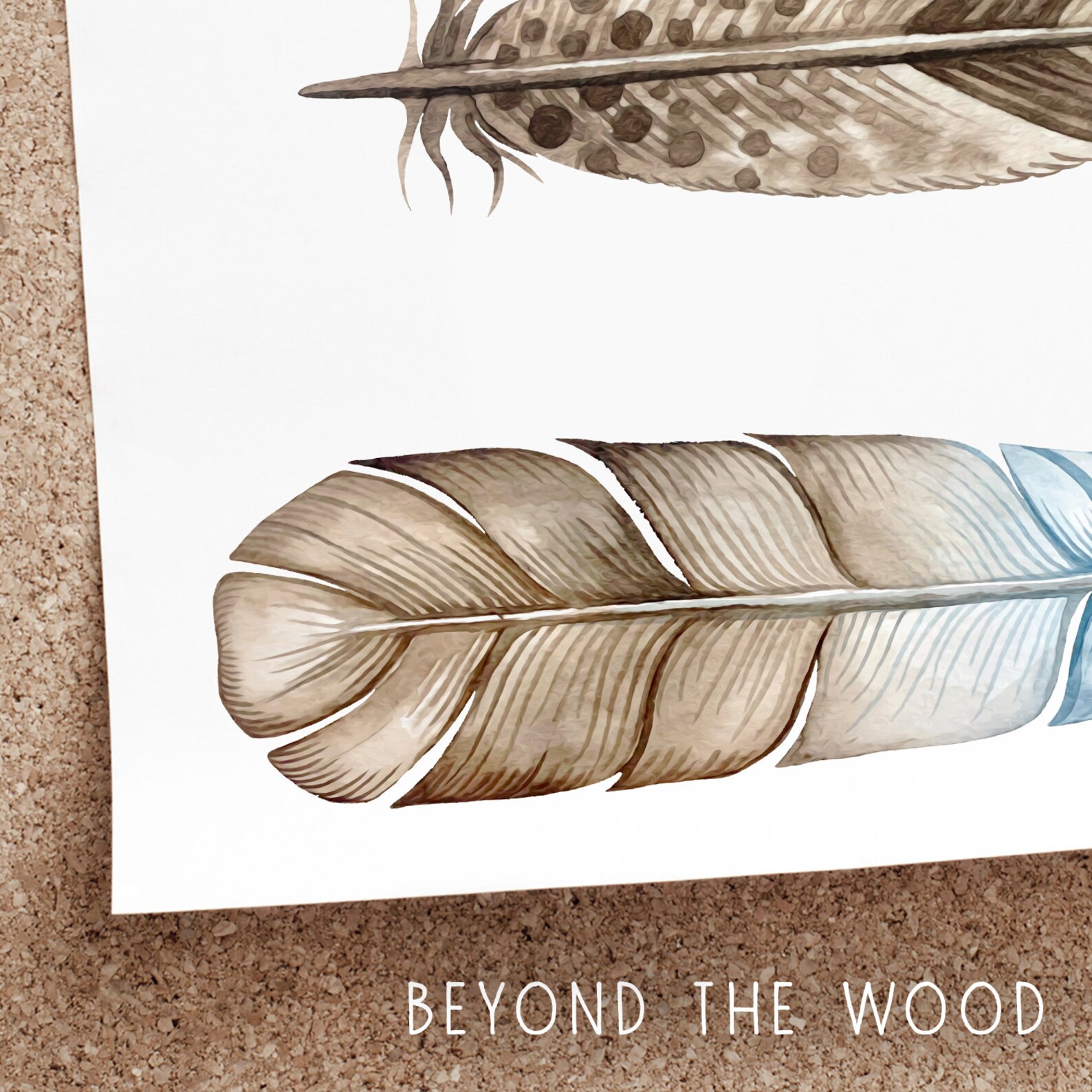 Feather Print Watercolor Feather Print Watercolor Print | Etsy