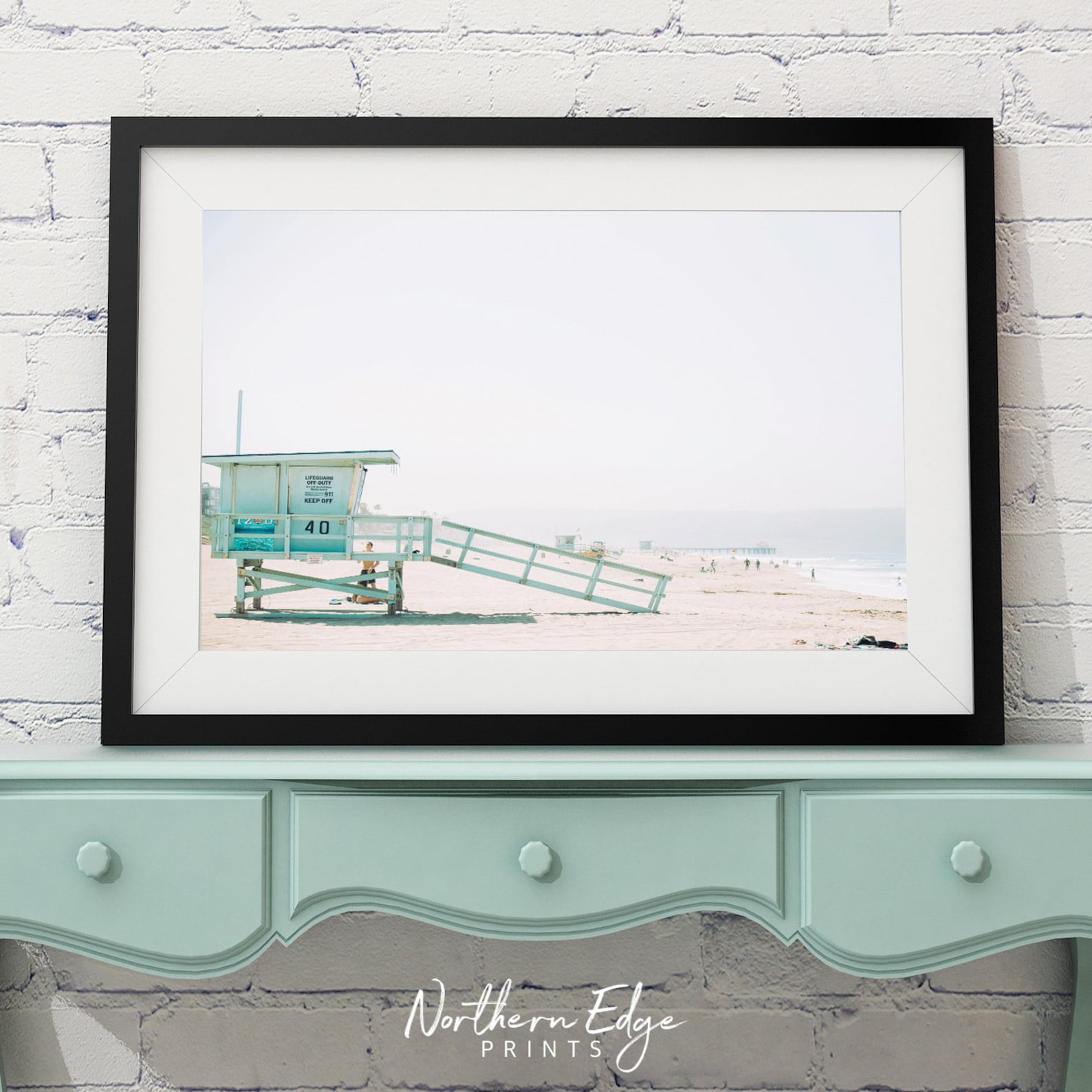 Lifeguard Print Printable Beach Art Beach Print Surf Art - Etsy