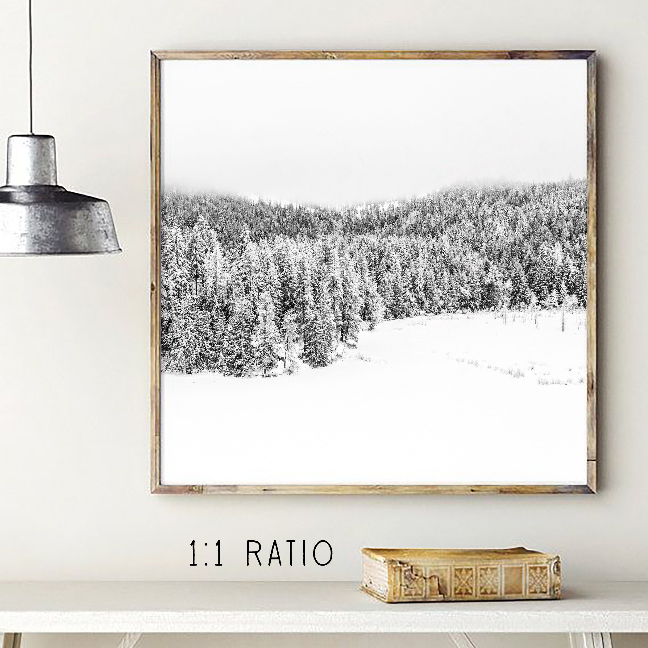 Winter Wonderland Printable Christmas Gallery Wall Art | Etsy