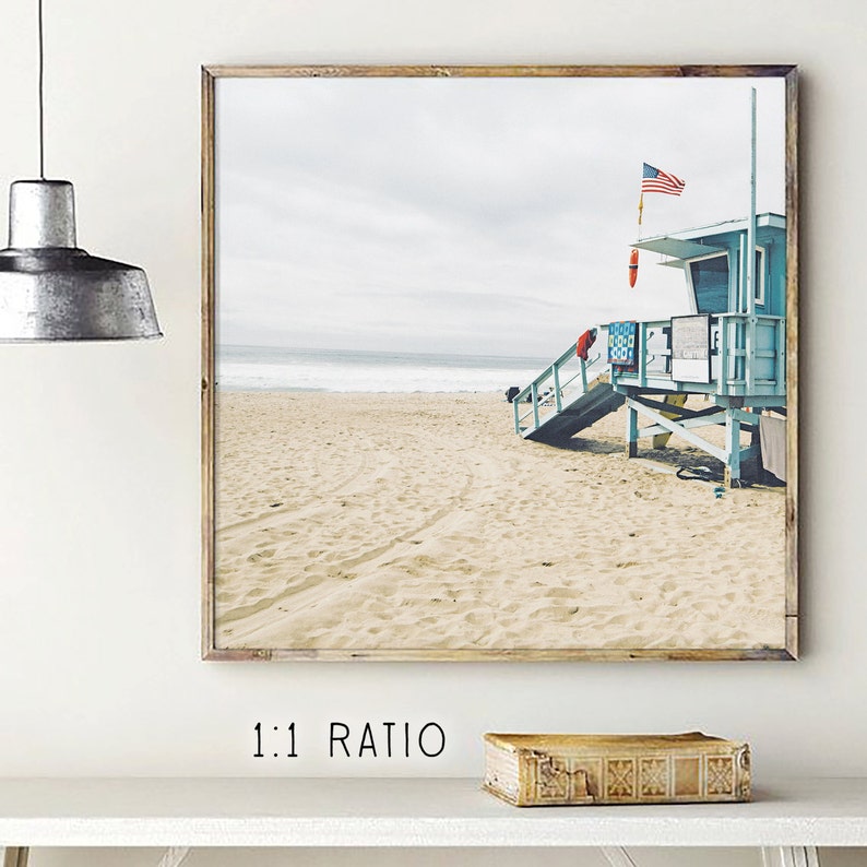 Lifeguard Station Print Lifeguard Beach Decor Boho Surf - Etsy