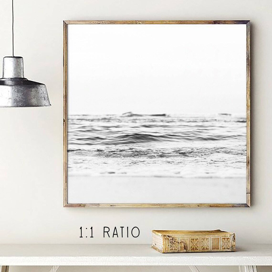 Ocean Waves Bw Art Printable Photography Coastal Print - Etsy