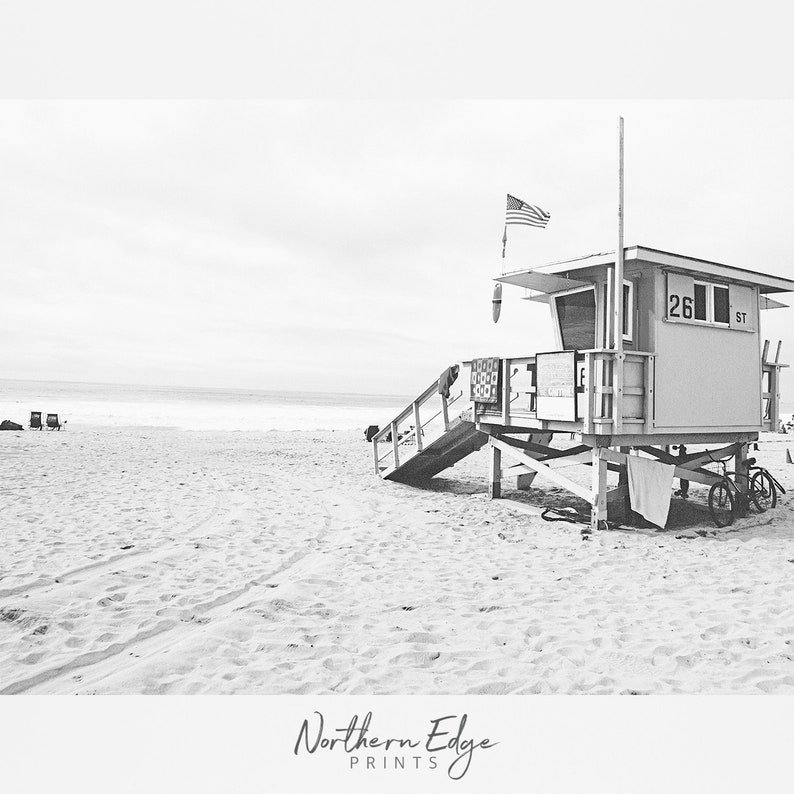 Bw Surfer Print Surfing Decor Black White Surf Surfer - Etsy