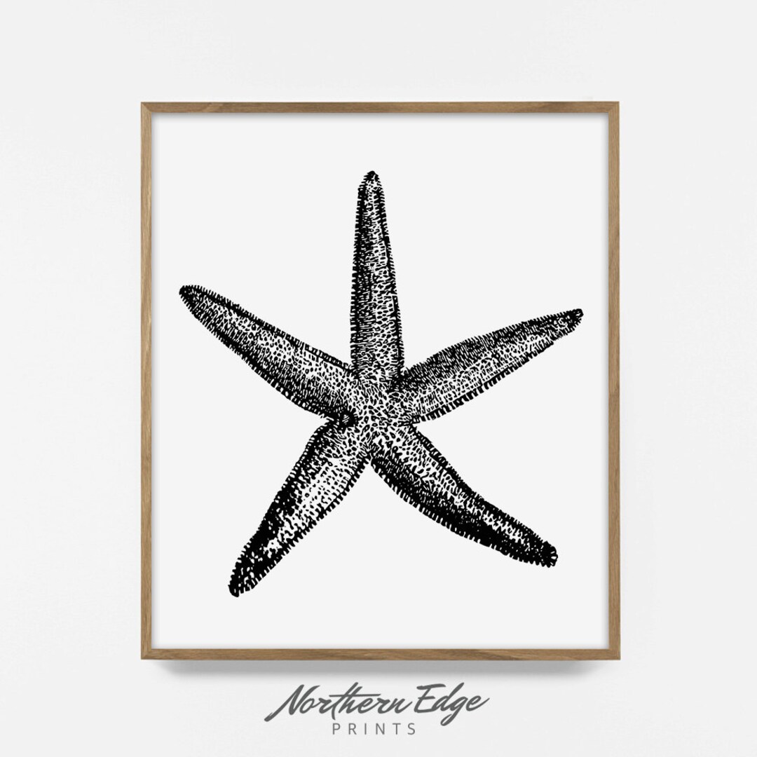 Starfish, Printable Print, Tropical, Beach, Summer Posters, Starfish ...