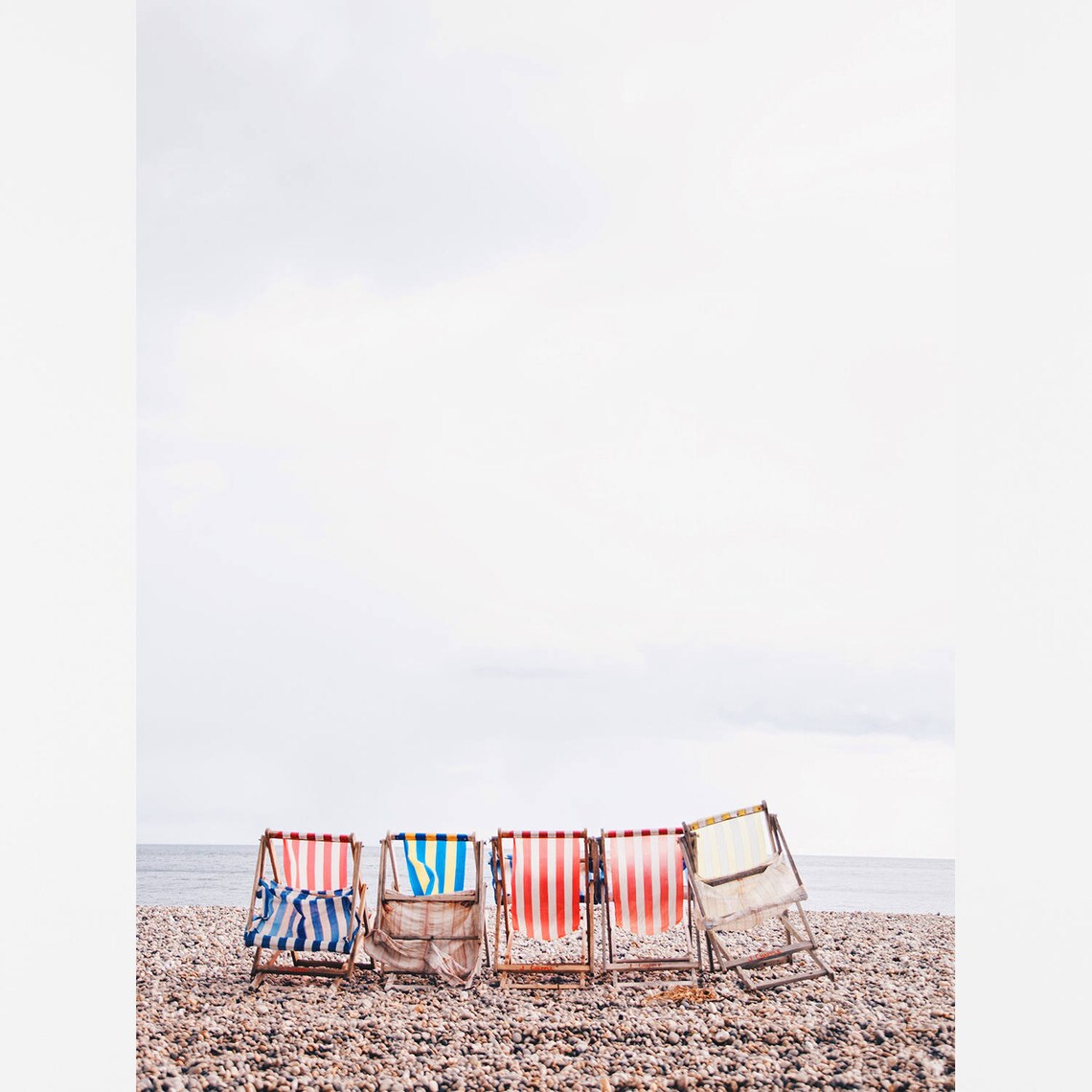 Retro Beach Chair Print Retro Wall Art Beach Chair Art | Etsy