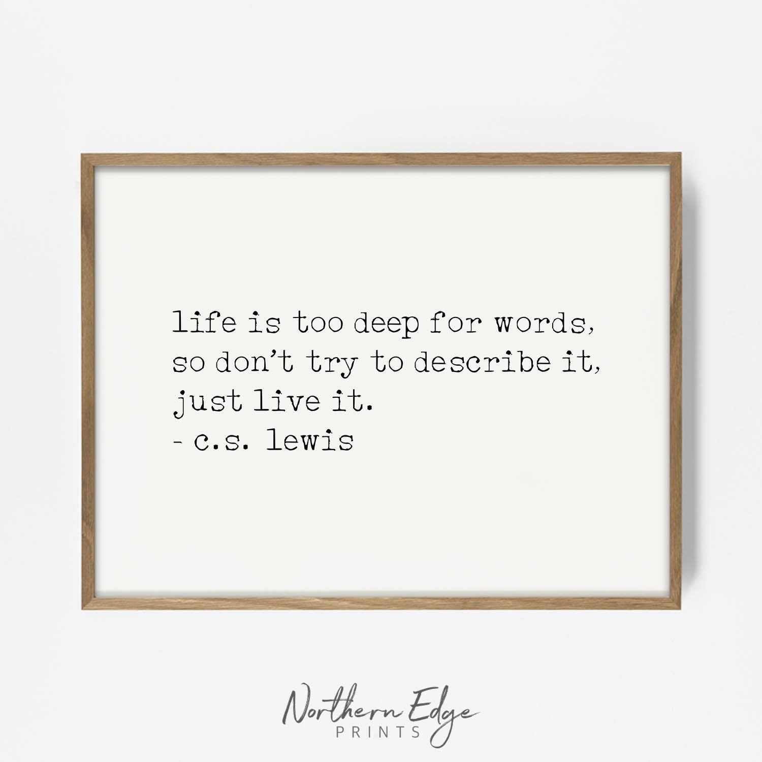 Cs Lewis Quote Print Printable Quote Christian Quote | Etsy