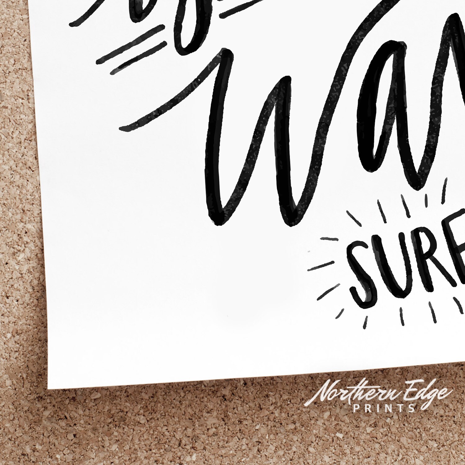 Surf Print Surf Quote Surf Quote Print Wave Print Wave - Etsy