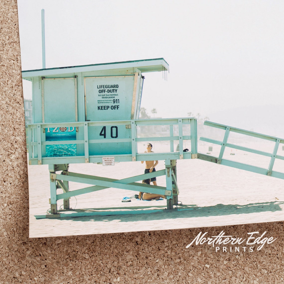 Lifeguard Print Printable Beach Art Beach Print Surf Art | Etsy
