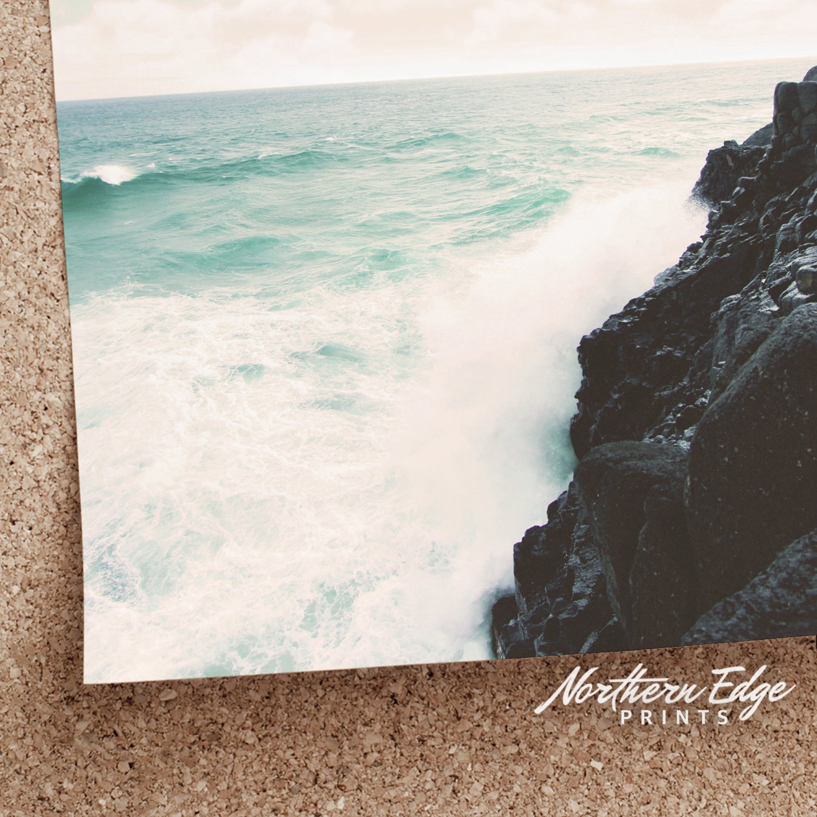 Ocean Wave Printable Photo Printable Ocean Coastal Print | Etsy