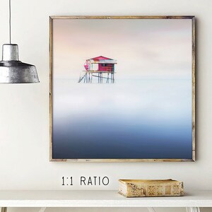 Red Lifeguard Station, Printable Photography, Coastal Print, Surf Decor ...