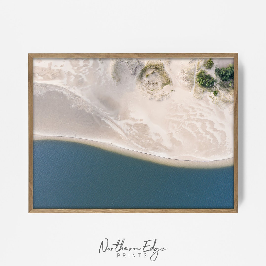 Arial Beach Shore Print, Beach Print, Wall Art, Shore Art, Arial Print ...