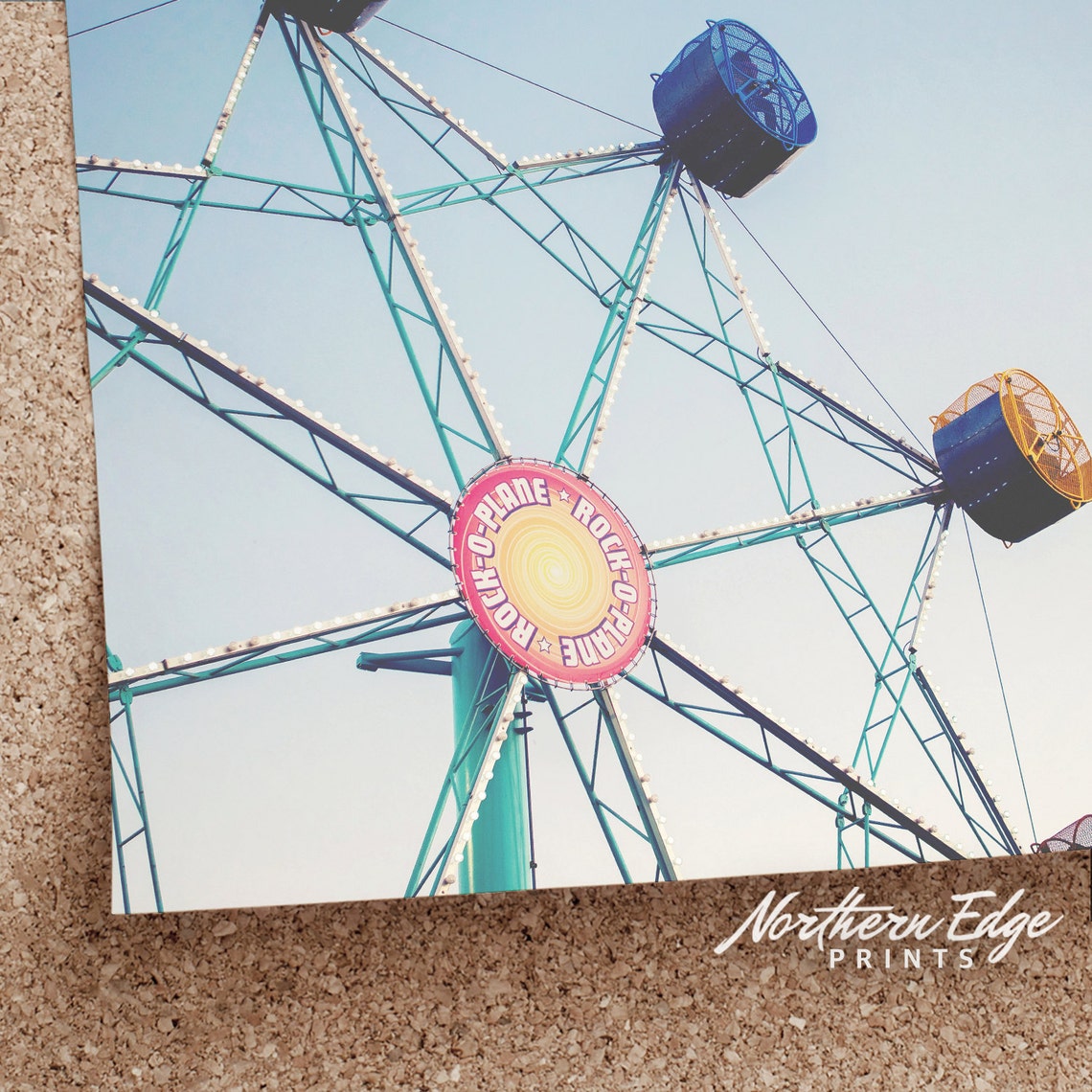 Ferris wheel print carnival photo printable ferris wheel | Etsy