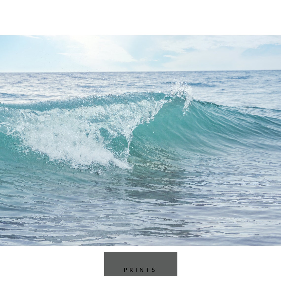 Ocean Waves Printable Photography Coastal Print Colorful | Etsy