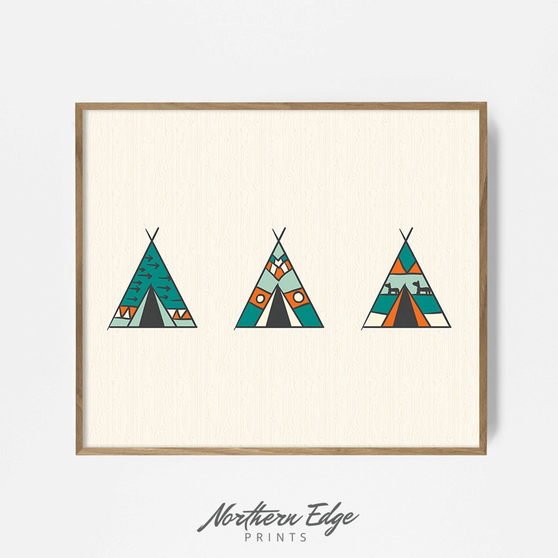 Teepee Printable Print Children's Room Decor Poster | Etsy