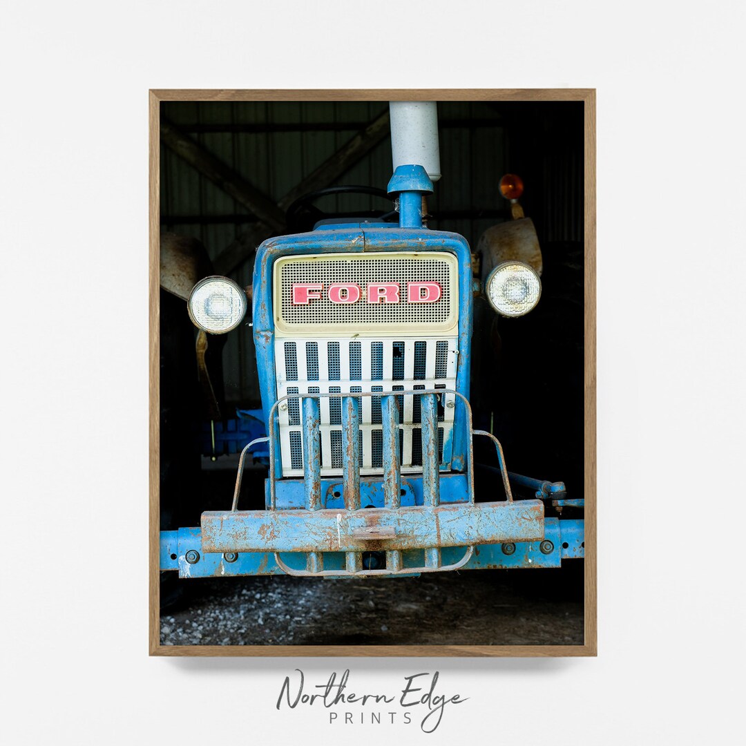 Old Ford Tractor Print, Farm Photo, Rustic Farm Print, Western Photo ...