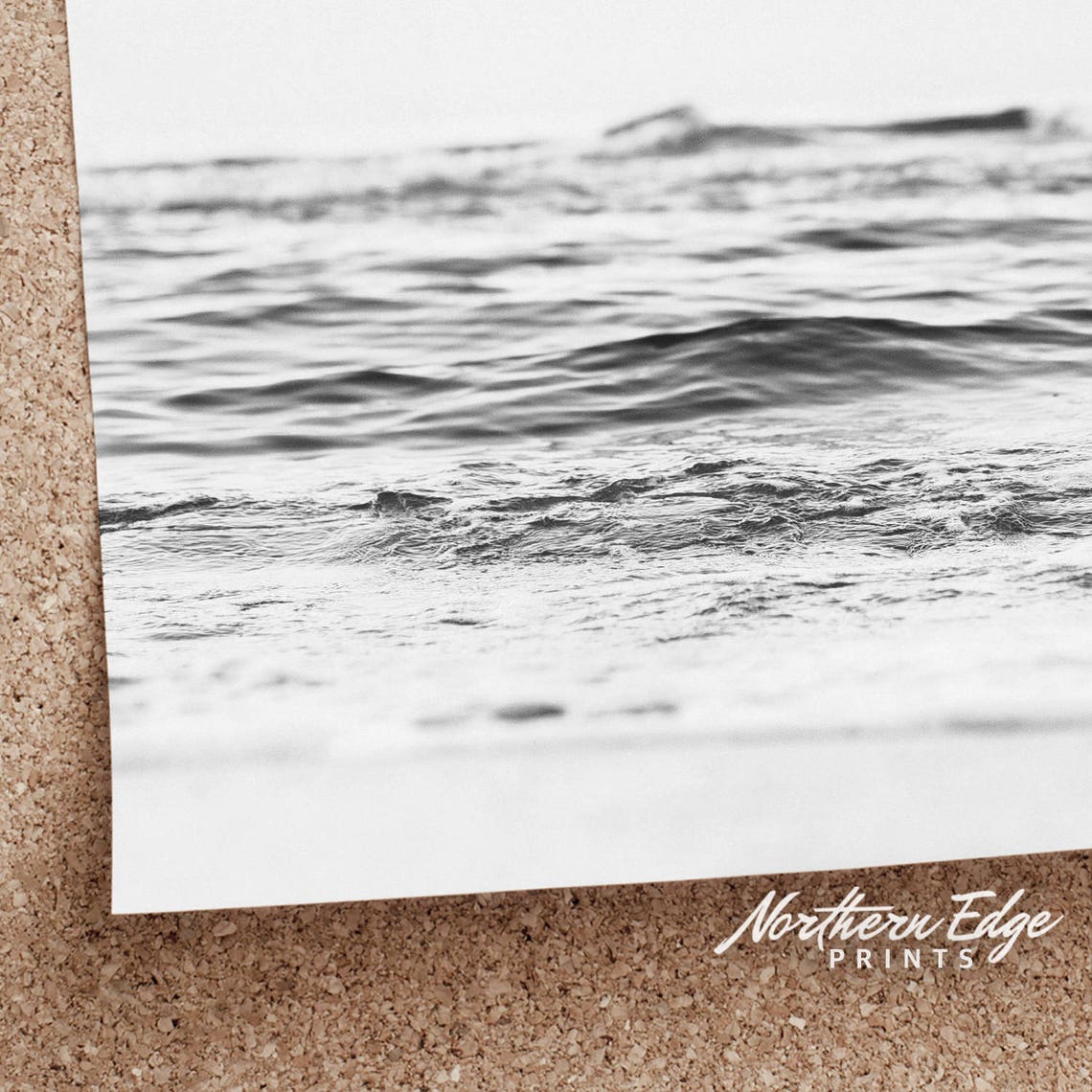 Ocean Waves Bw Art Printable Photography Coastal Print - Etsy