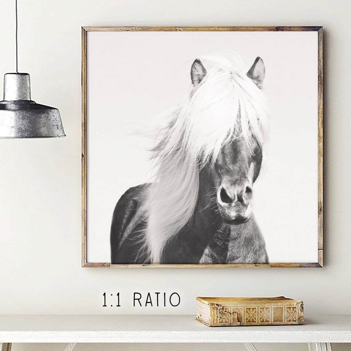 Boho wall art Printable Horse Art Boho Horse Wall Art Horse | Etsy