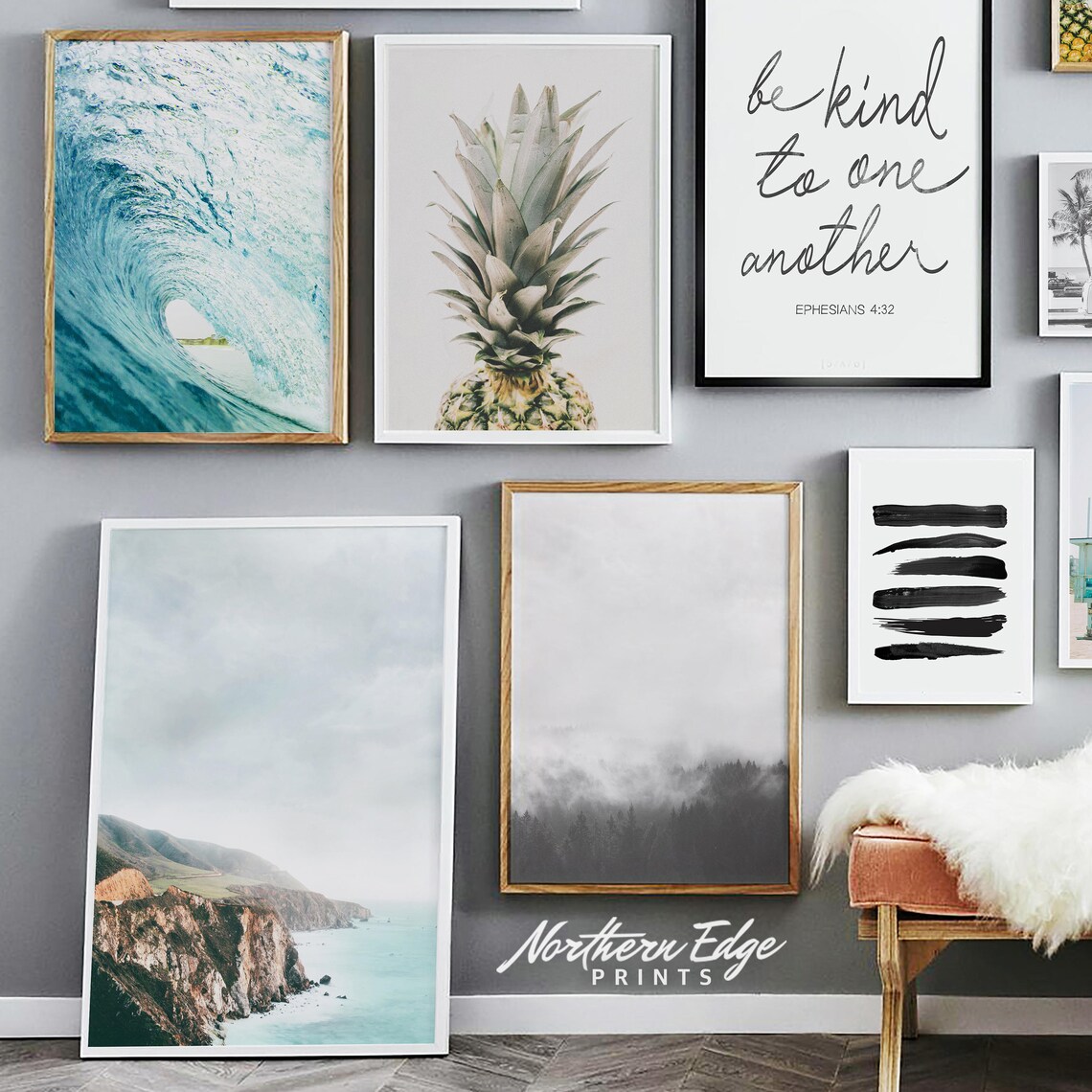 Ocean Storm Print Beach Wave Print Beach Decor Beach Art | Etsy