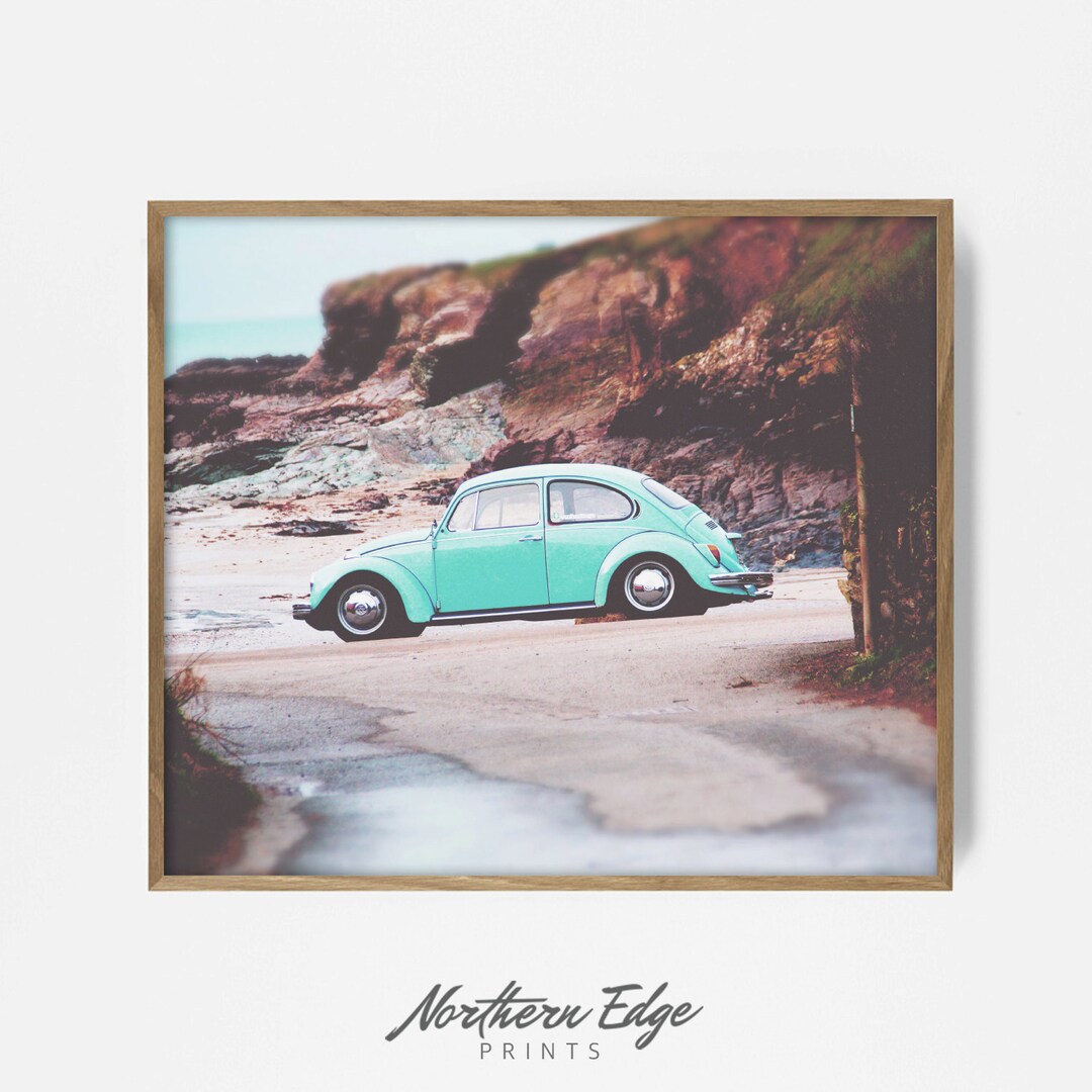 VW Bug Print Old Car Art Vintage Car Photo Retro Car Print - Etsy