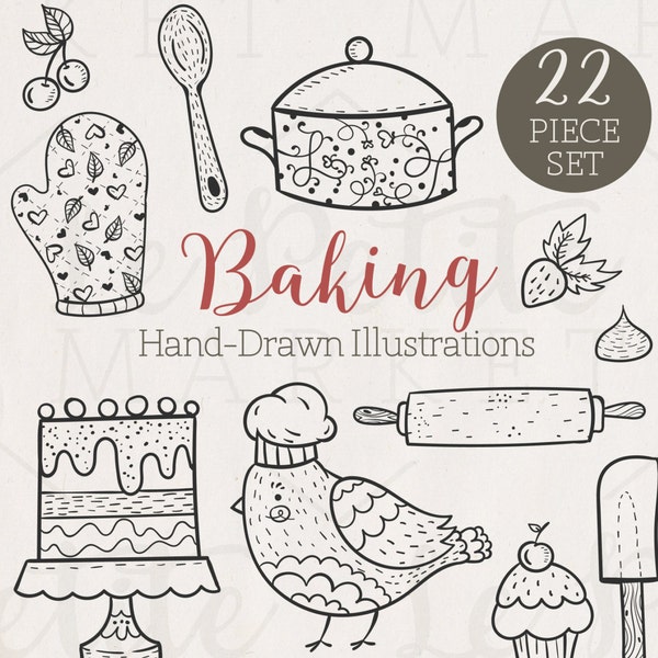 Baking Clip Art - Etsy