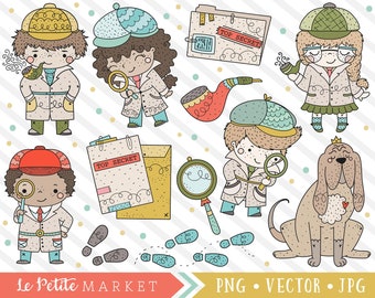 Detective clipart | Etsy