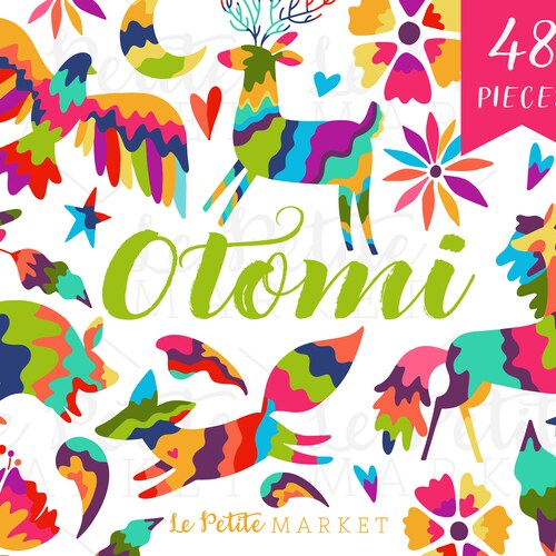Otomi Clipart Images Otomi Clip Art Fiesta Clipart Mexico - Etsy