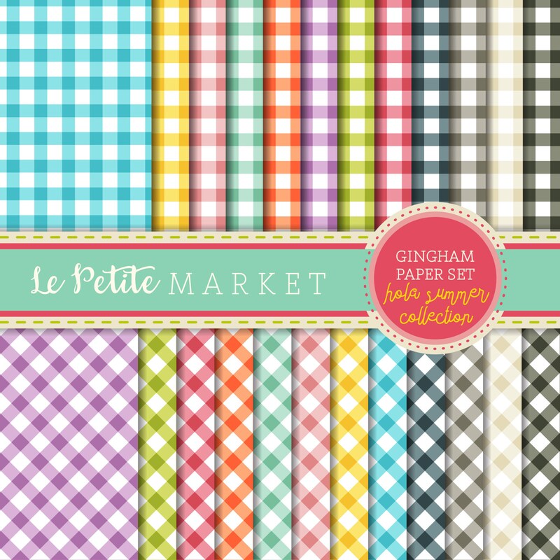 Gingham Paper - Etsy