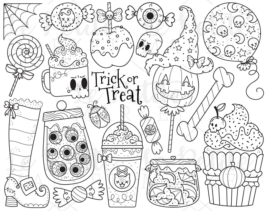 Halloween Candy Clipart Images, Trick or Treat Clip Art, Halloween Food ...