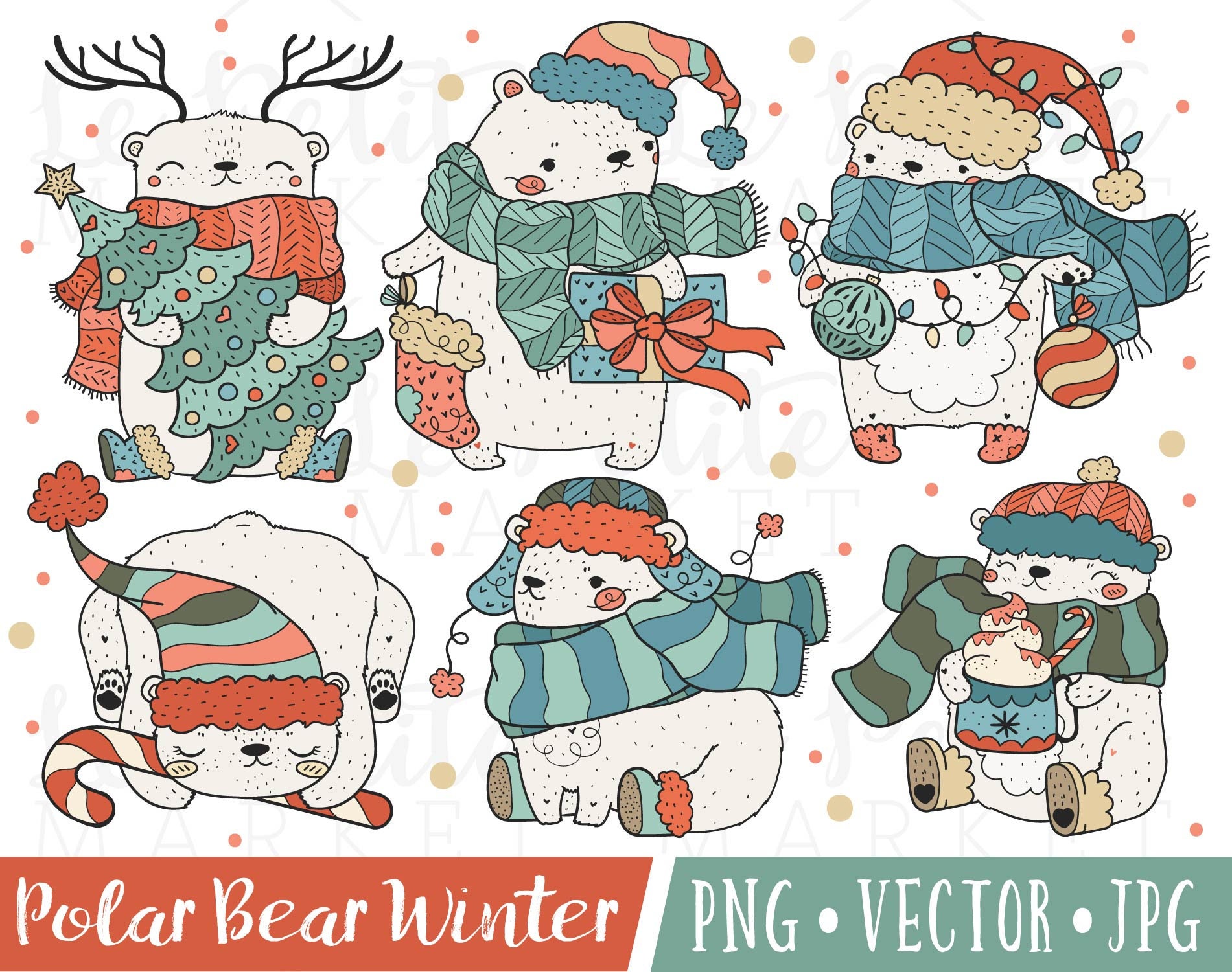 Vintage Winter Clip Art